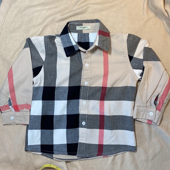 Burberry | Shirts & Tops | Burberry Youth Nova Check Button Down Like ...